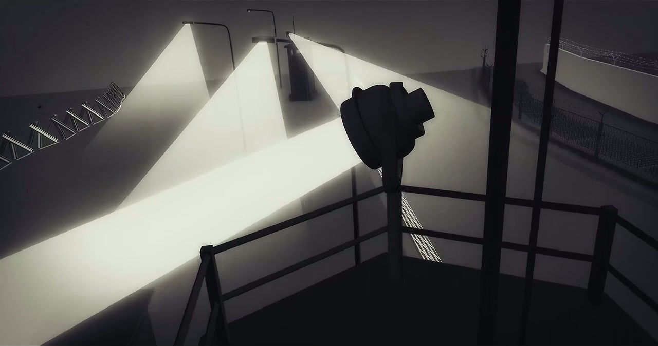 "A border zone coveredwith searchlights, trip wires, booby traps and ...