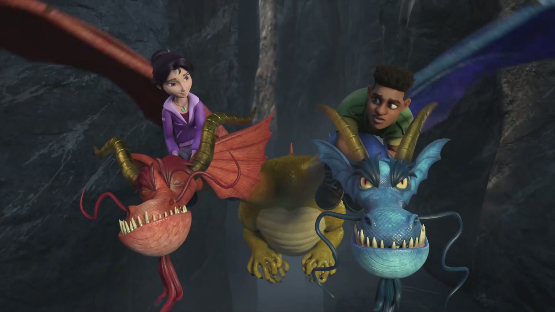 A huge, flying dragon! - Dragons: The Nine Realms | Clip.Cafe
