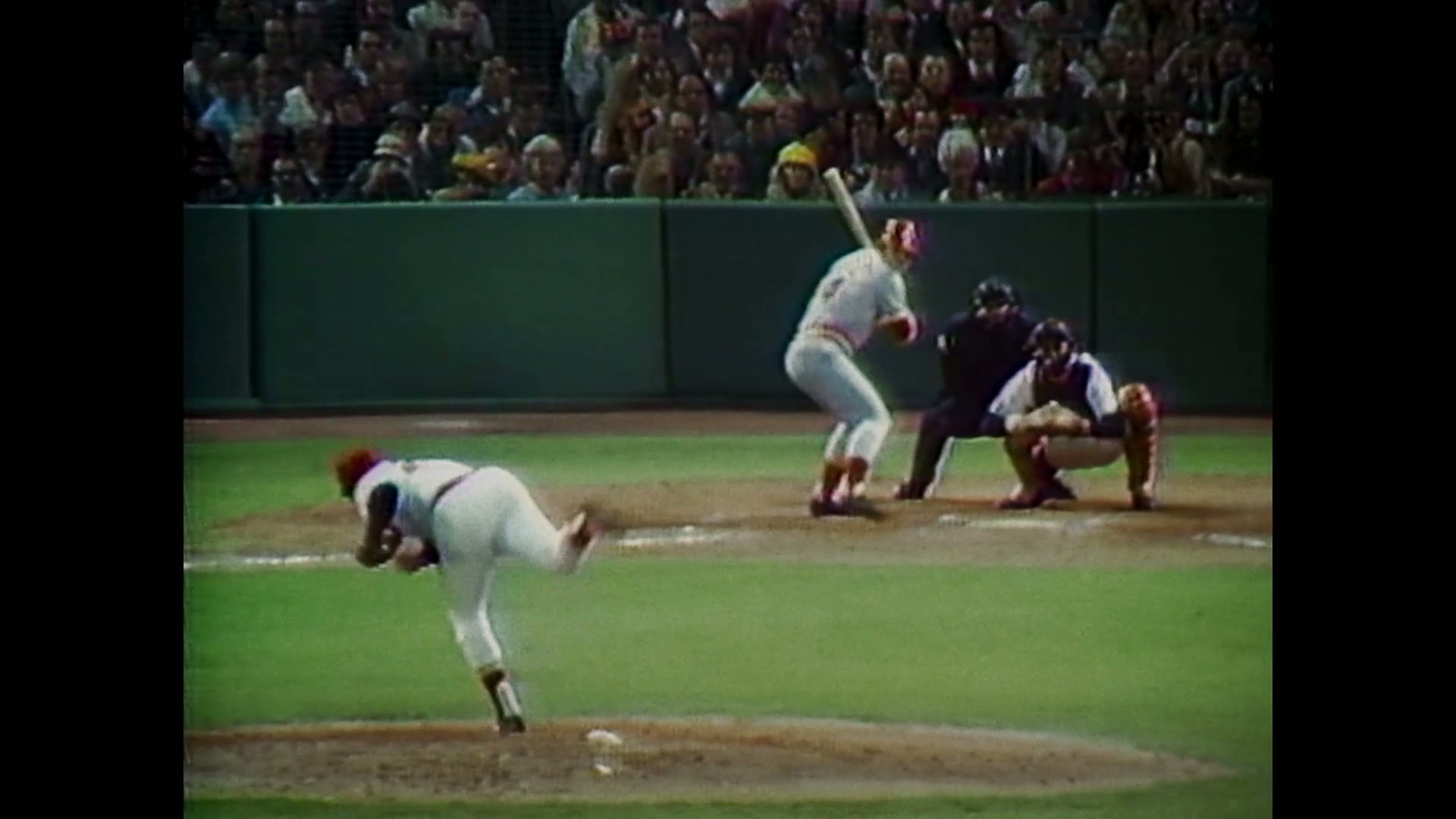 "Again, Armbrister on themove, and Rose lines a base hit to center ...