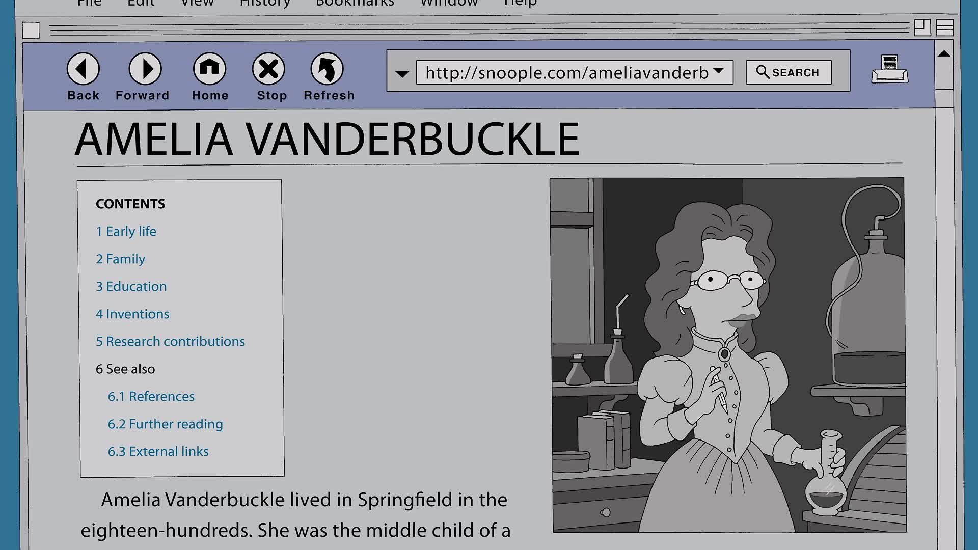 "Amelia Vanderbuckle lived in Springfield in the 1800s. She was the ...