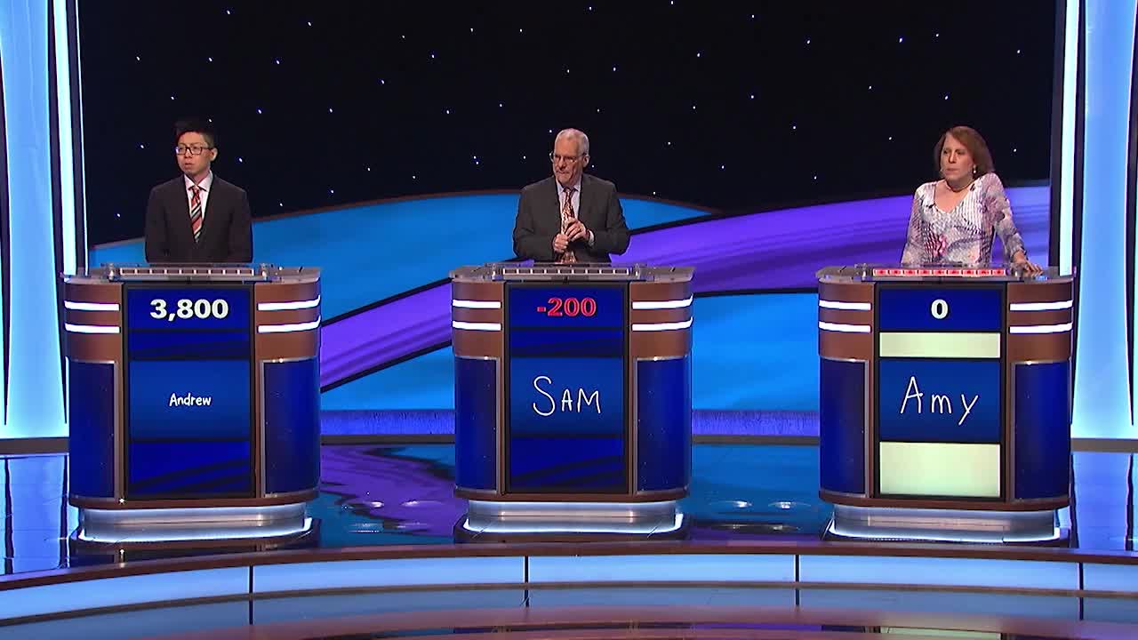 Amy.- What is flagellation? - Correct. - Jesus, 1,000. - Jeopardy ...