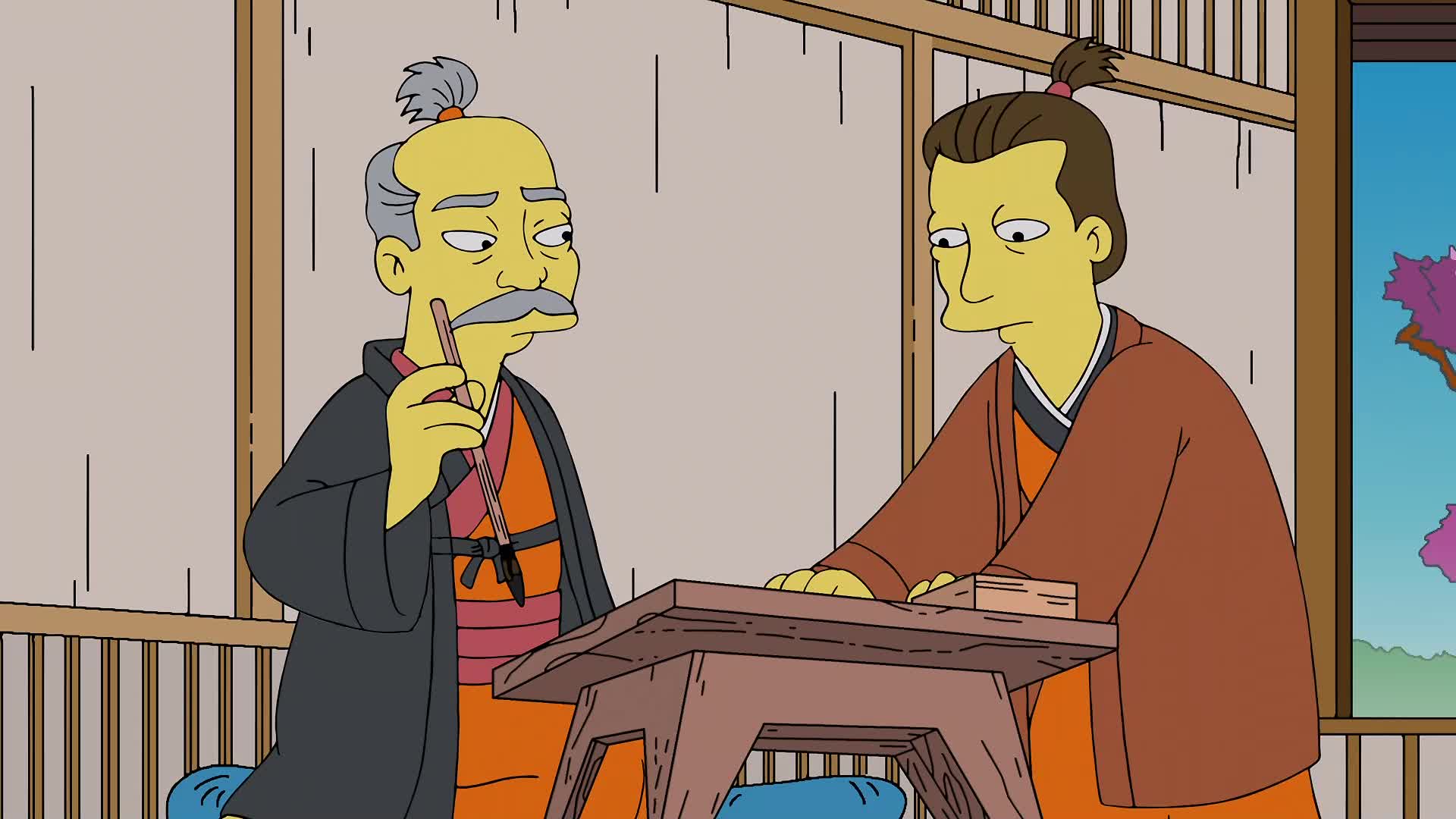 {\an8}(traditional Japanese music plays) - The Simpsons | Clip.Cafe
