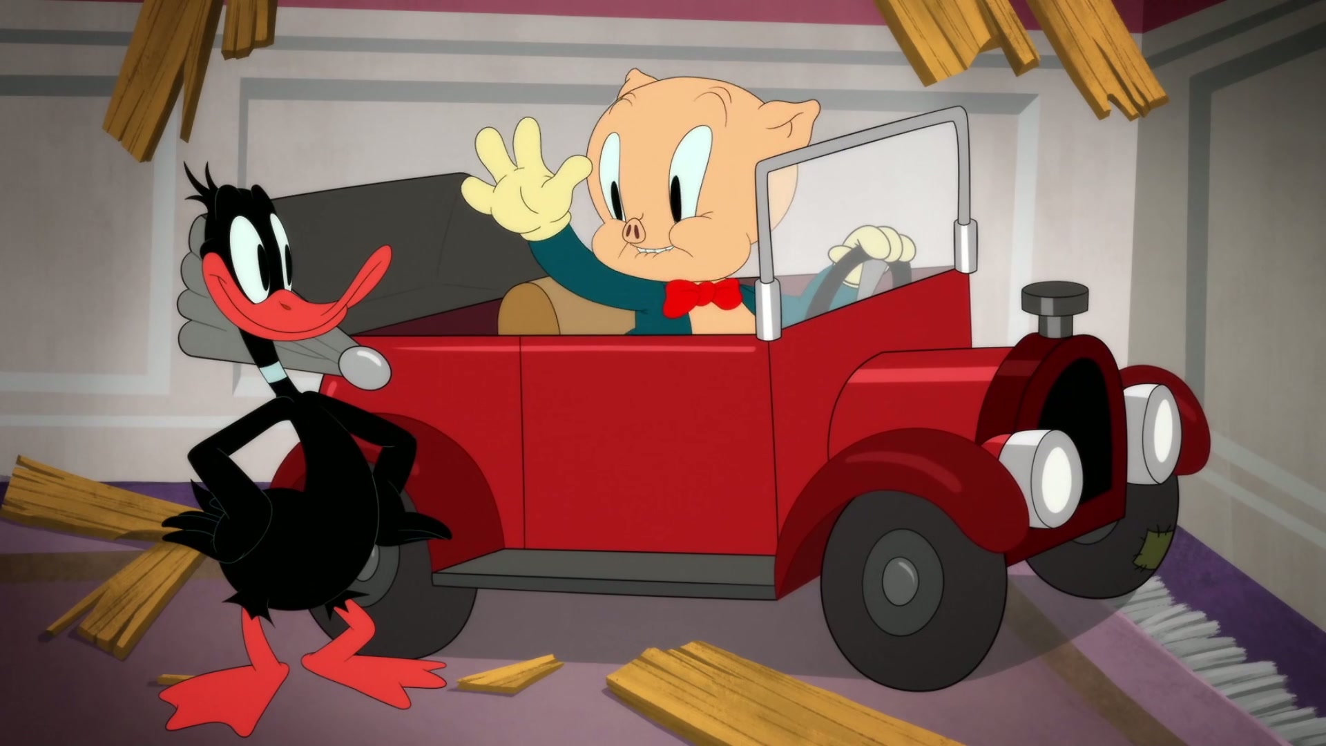 -Anyway, th-th-thanksfor your help.-No problemo, Porkman! -- - Looney ...
