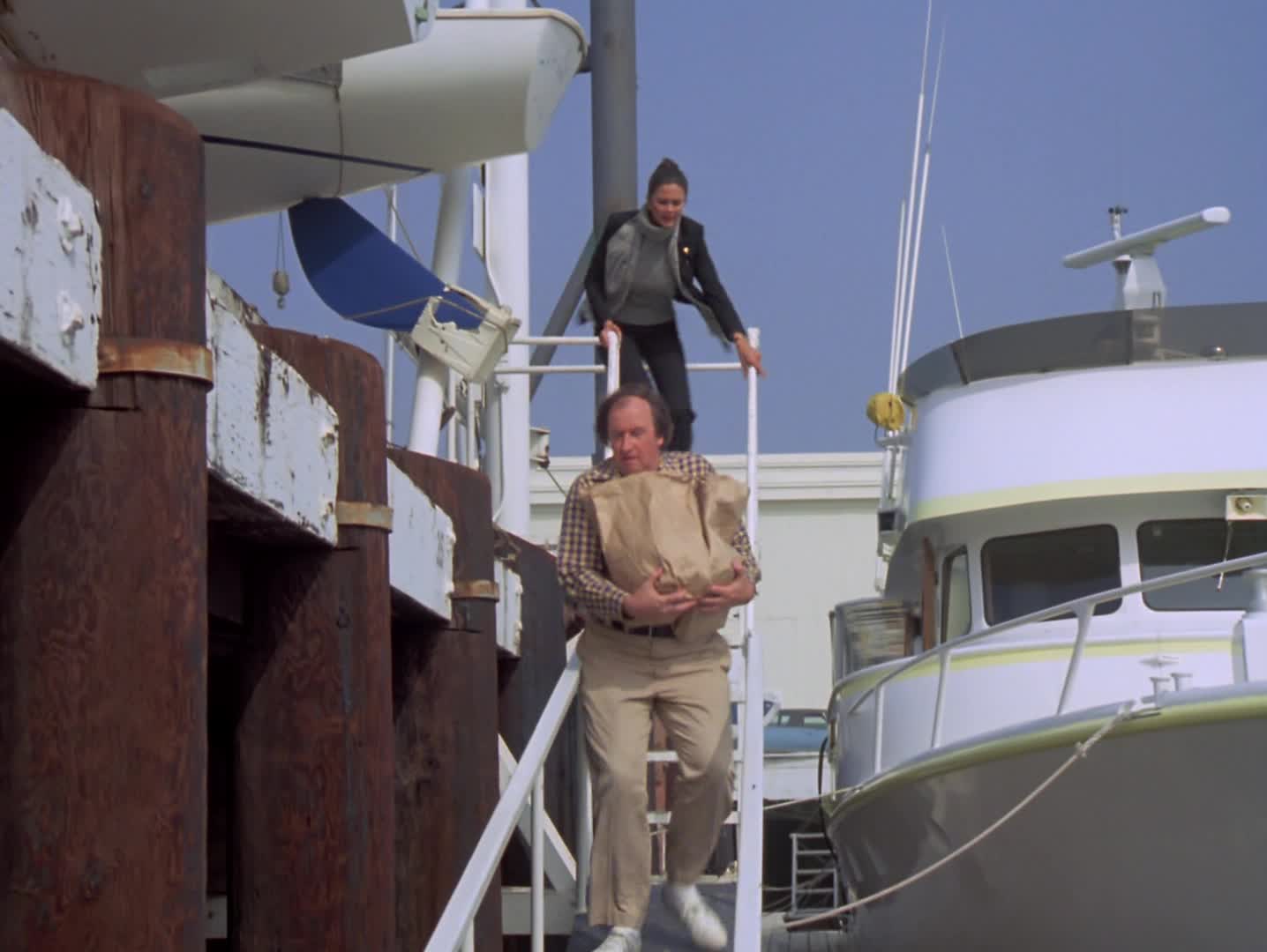 Billy, wait! You can't get away. Grab her! She's a cop. I thought you ...