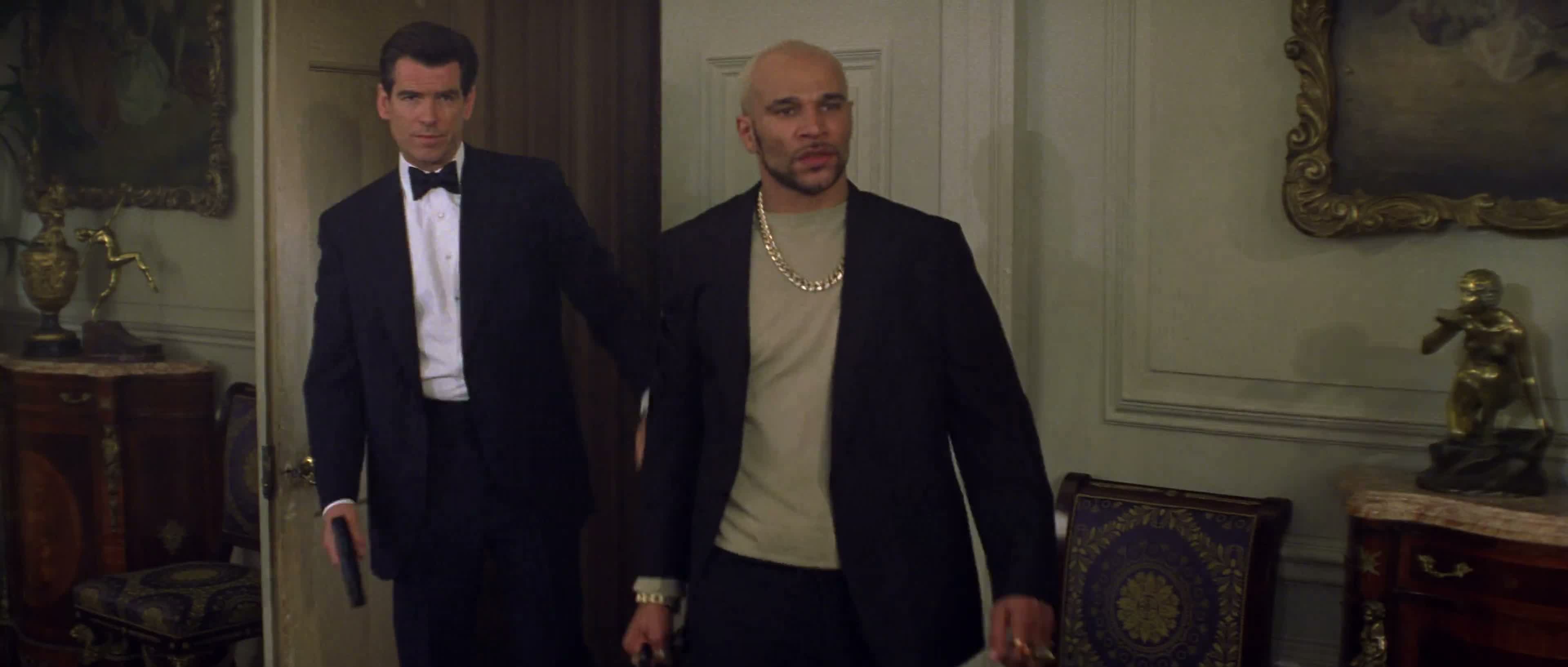 Bond! James Bond! Meet Nina and Verushka. Loose the girls, Valentin. We ...