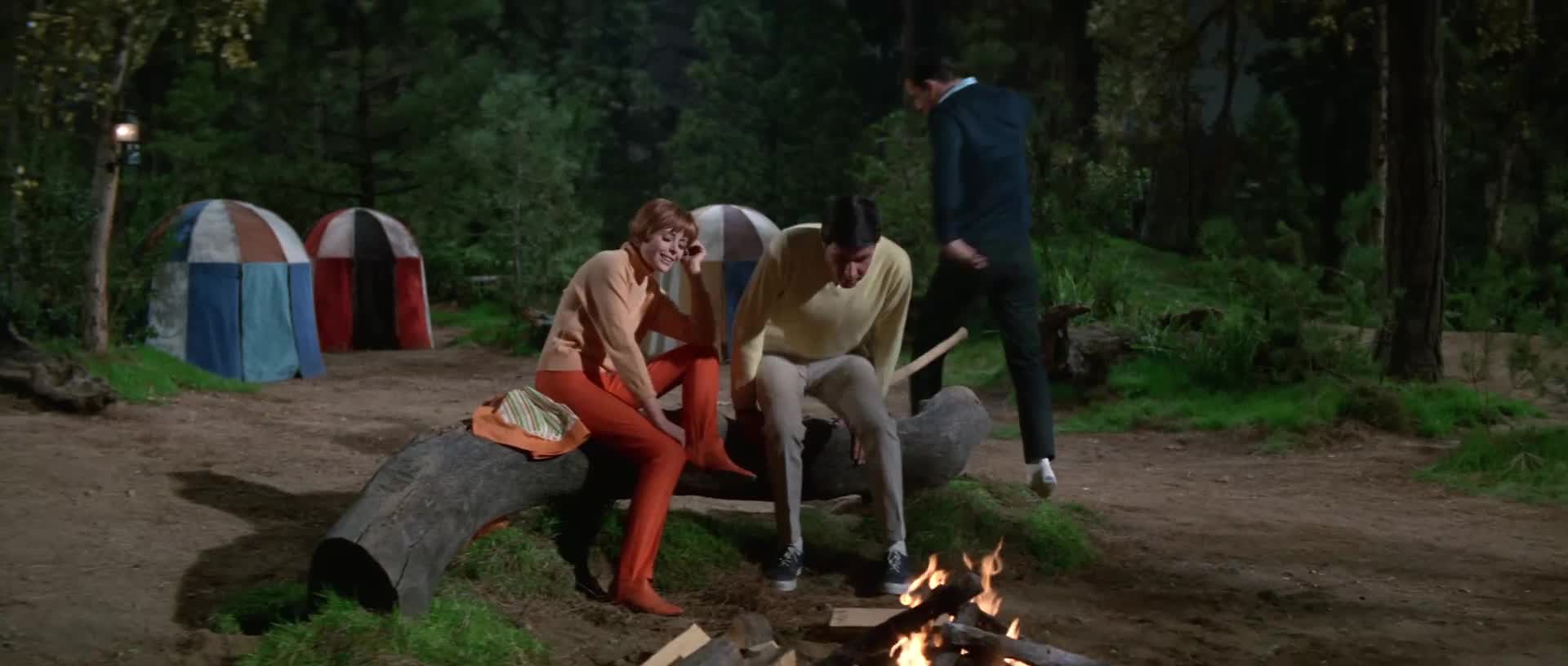 Nothing like a fire. Yeah, it is kinda romantic. It's a shame to waste ...