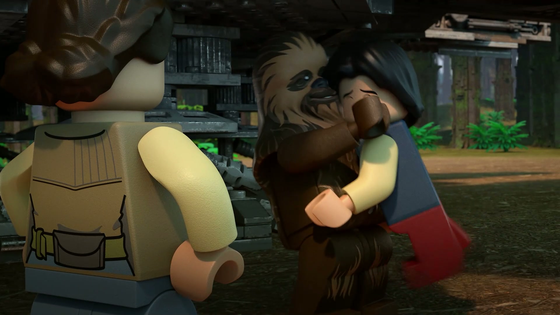 (CHEWBACCA BELLOWS) Thanks, Chewie. (LAUGHS) - Lego Star Wars Summer ...
