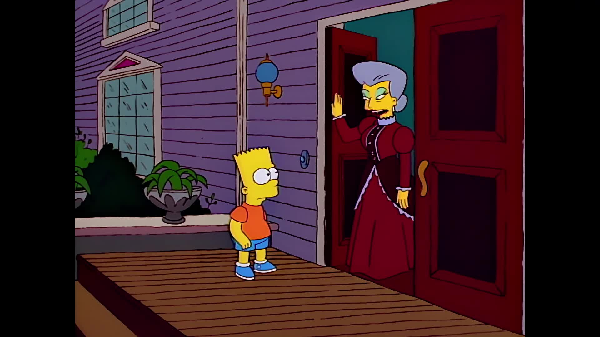 (doorbell rings) Come on in, Bart. I can't believe I've got to spendall ...