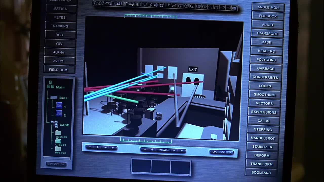 Each victim gets a different color. Blue beams are isolated. The kid ...