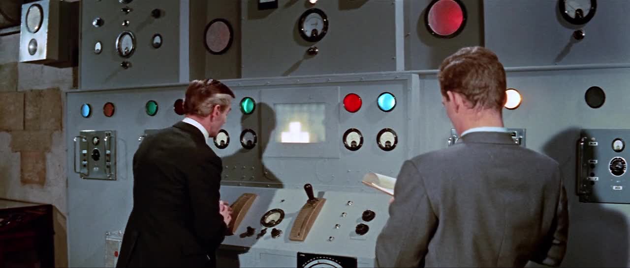 "[electronic whirring and bleeping]" - Horrors of the Black Museum quote