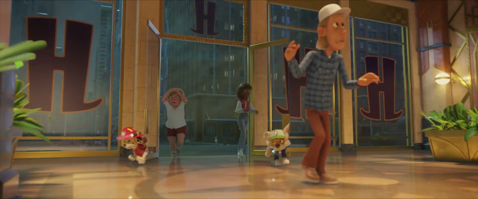 "- Everybody inside!- This way!" - PAW Patrol: The Movie quote