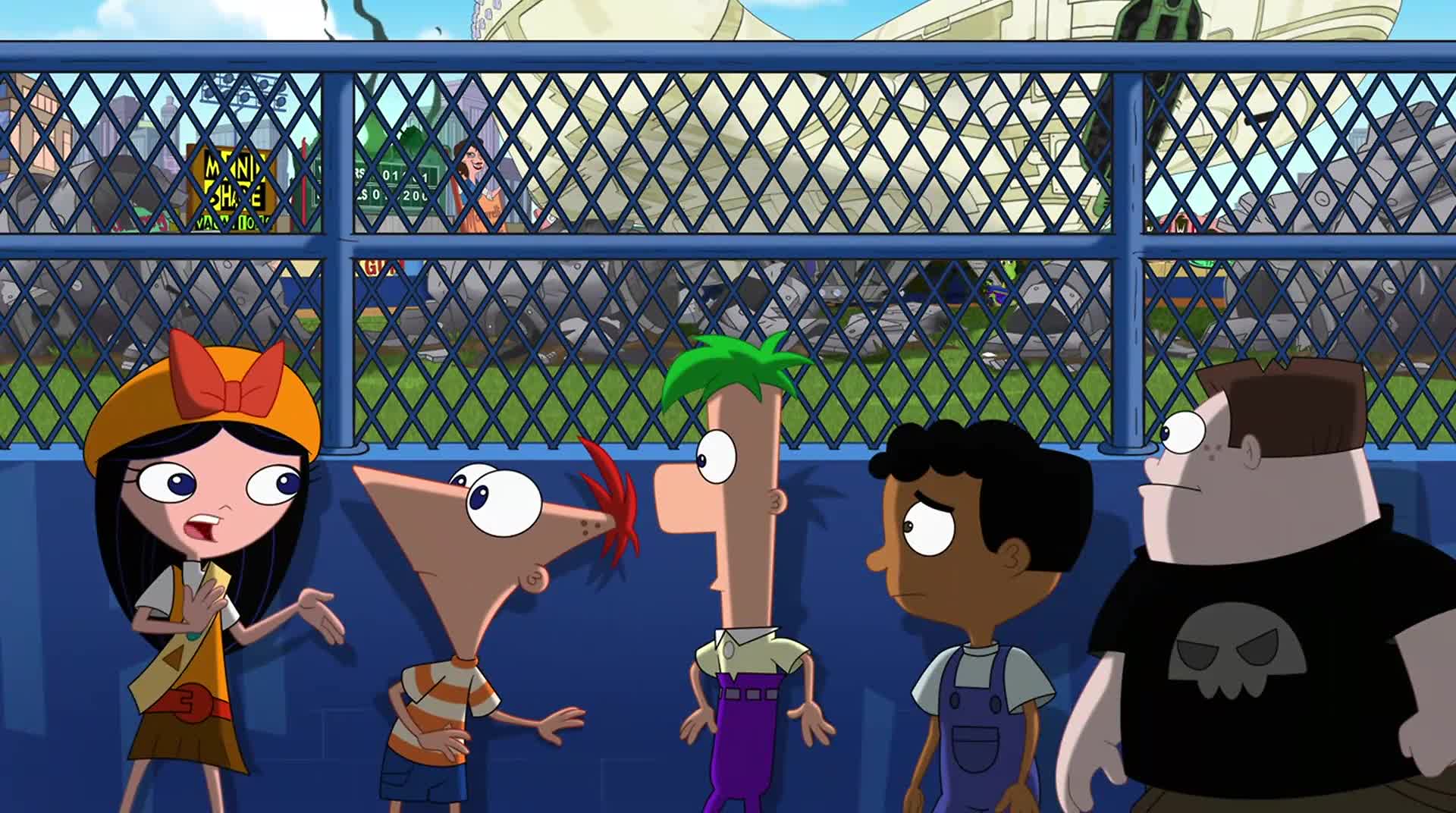 "Ferb and I gotta get on that shipand get to Candace. Go for it! We'll ...
