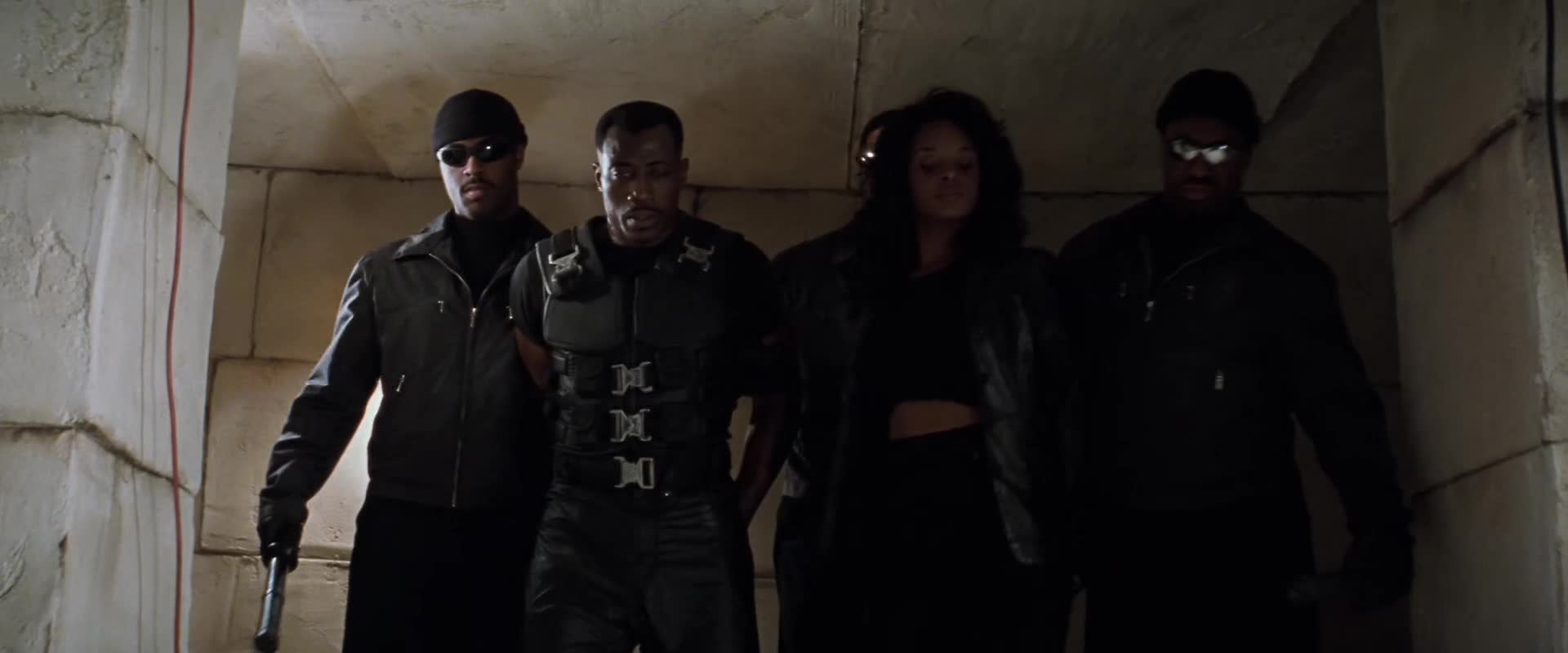 "Blade, Karen, glad you could make it. Hey, man. Thanksfor the shades ...