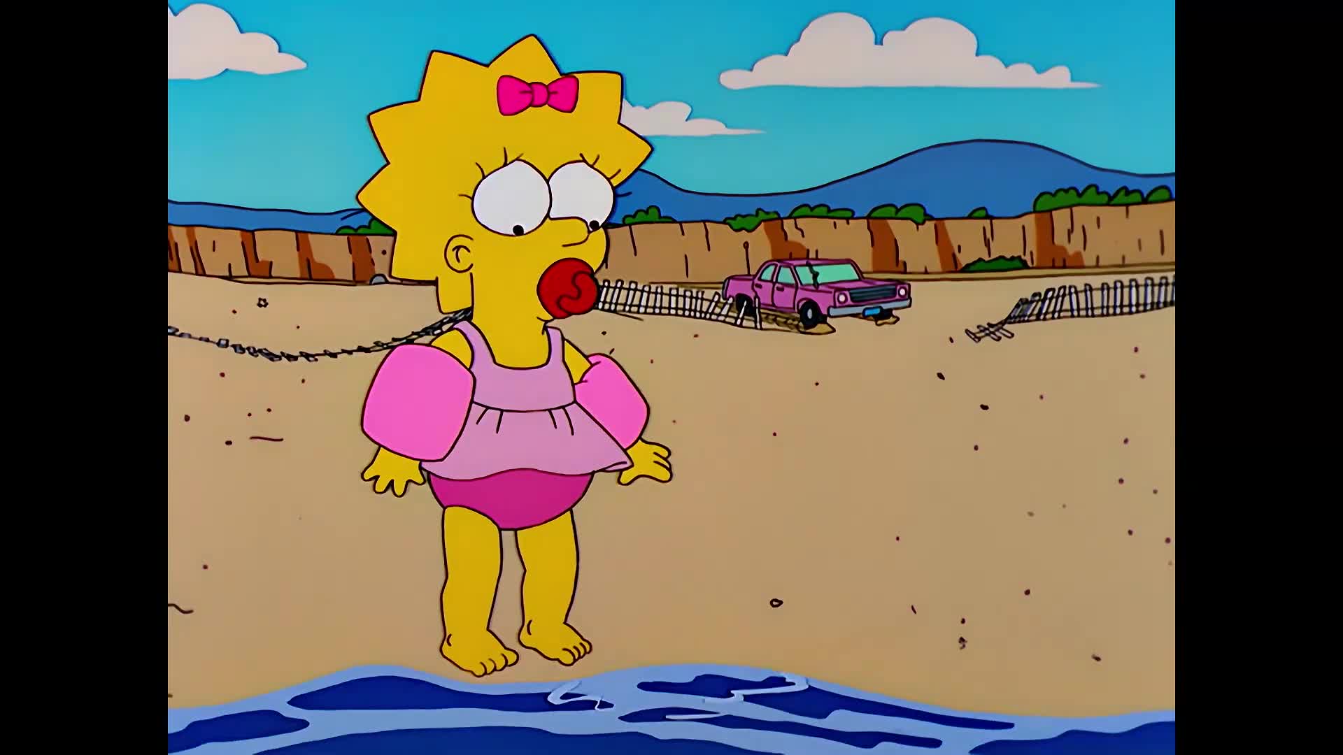 (gasping) Maggie, call Aquaman! (gurgling) - The Simpsons | Clip.Cafe