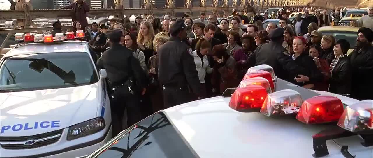 "Get back, everybody! Get back! Get back in your vehicle.We'll tell you ...