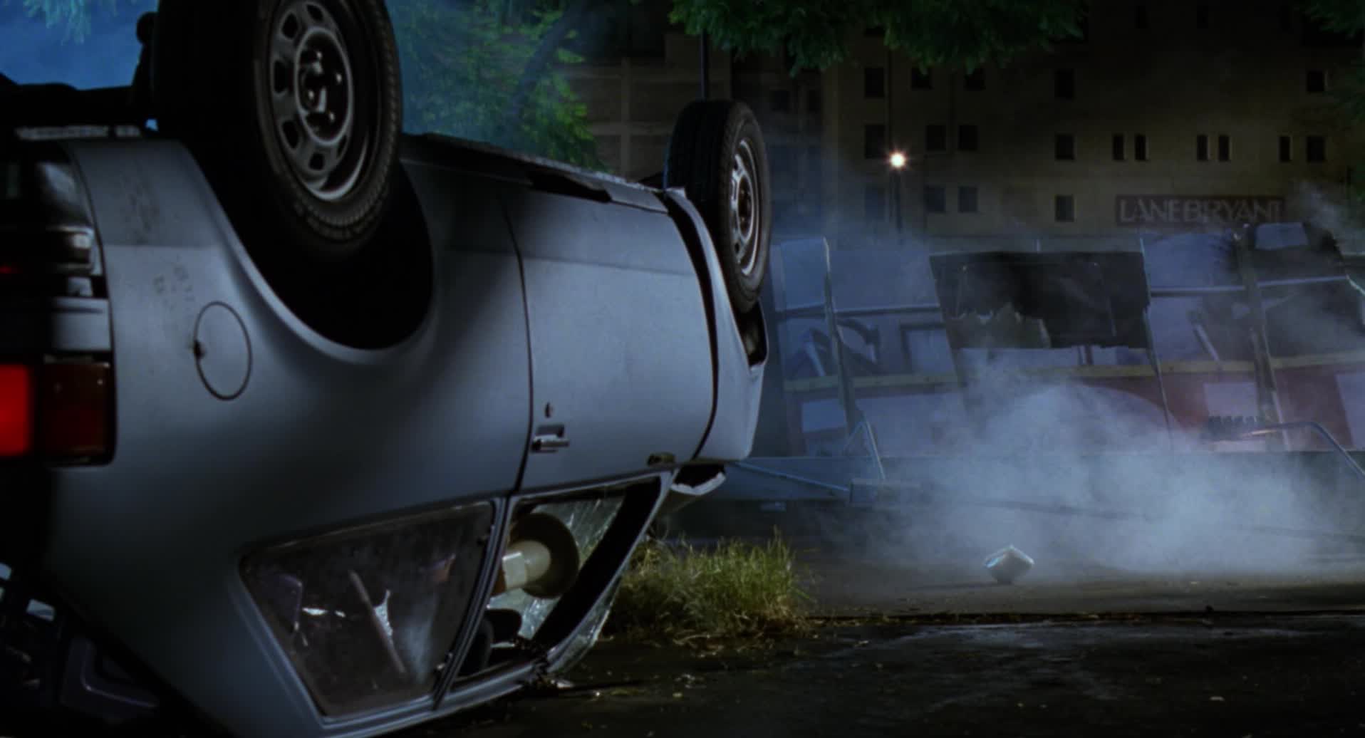 Driver of the wrecked limo attached to the "Yahoo!" billboard, this is ...