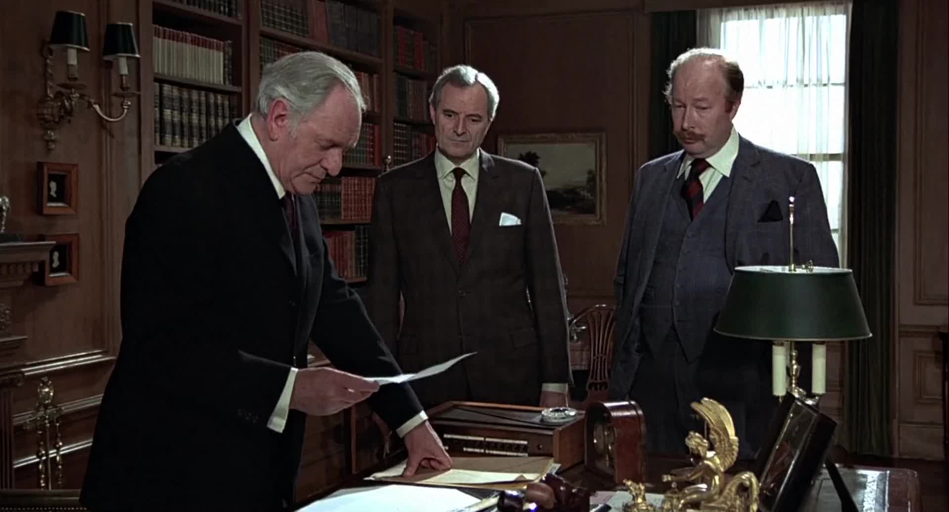 "Now, where were we? Oh, James! Mmmm! What's the matter? Something came ...