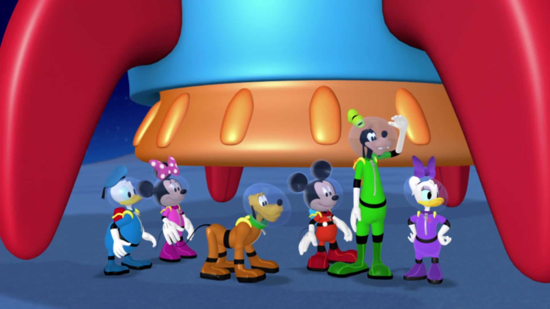 The Treasure Stars could be anywhere. Donald, you take Minnie and Pluto ...