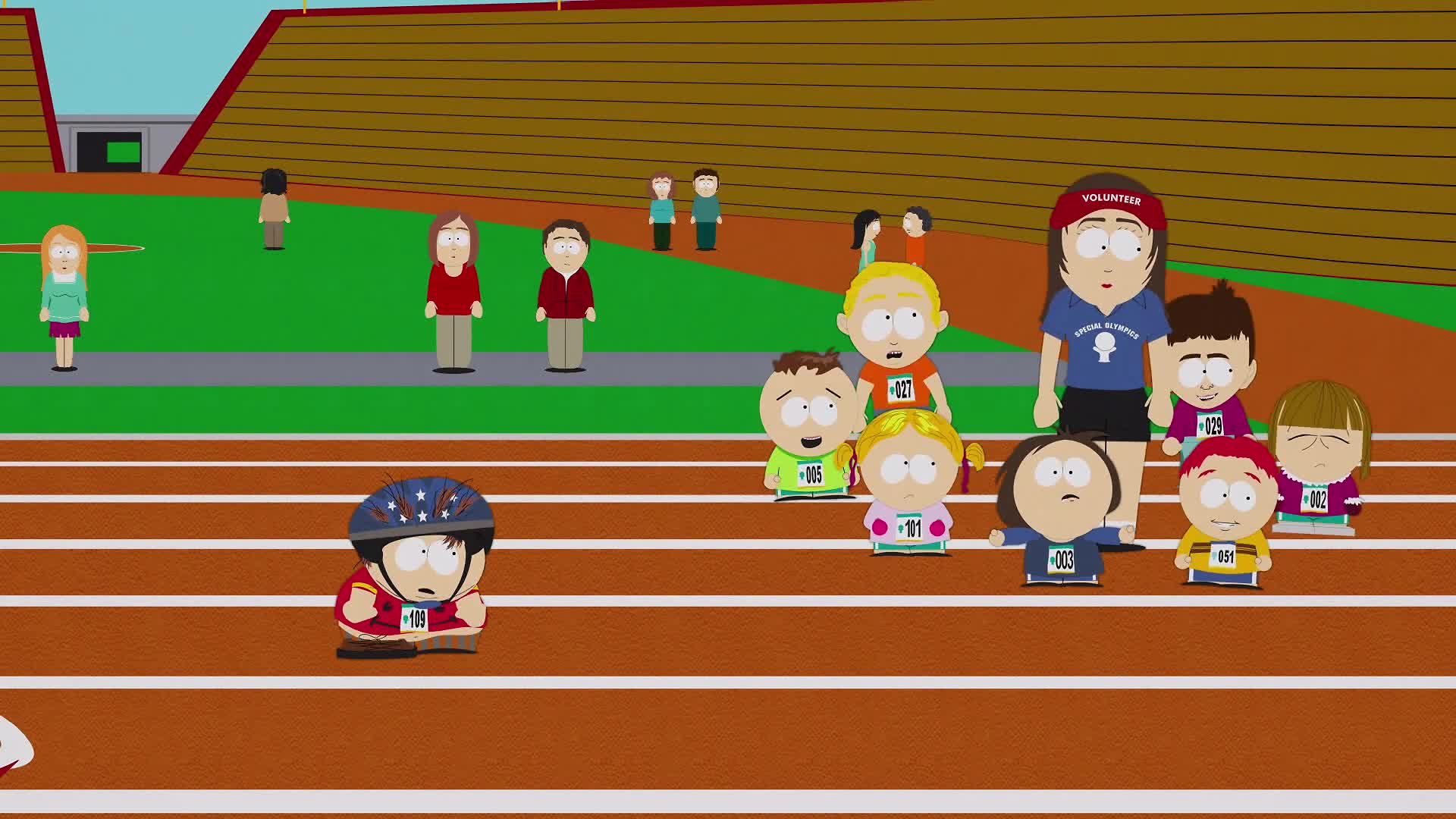 Great job, everyone! You three advanceto the next heat. - All right ...