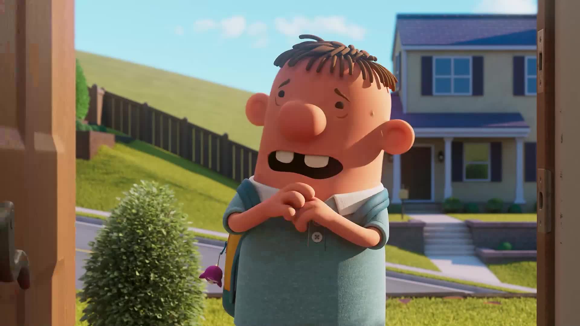 Greg, Rowley's here! Time to go! Hello, Rowley. Don't you look handsome ...