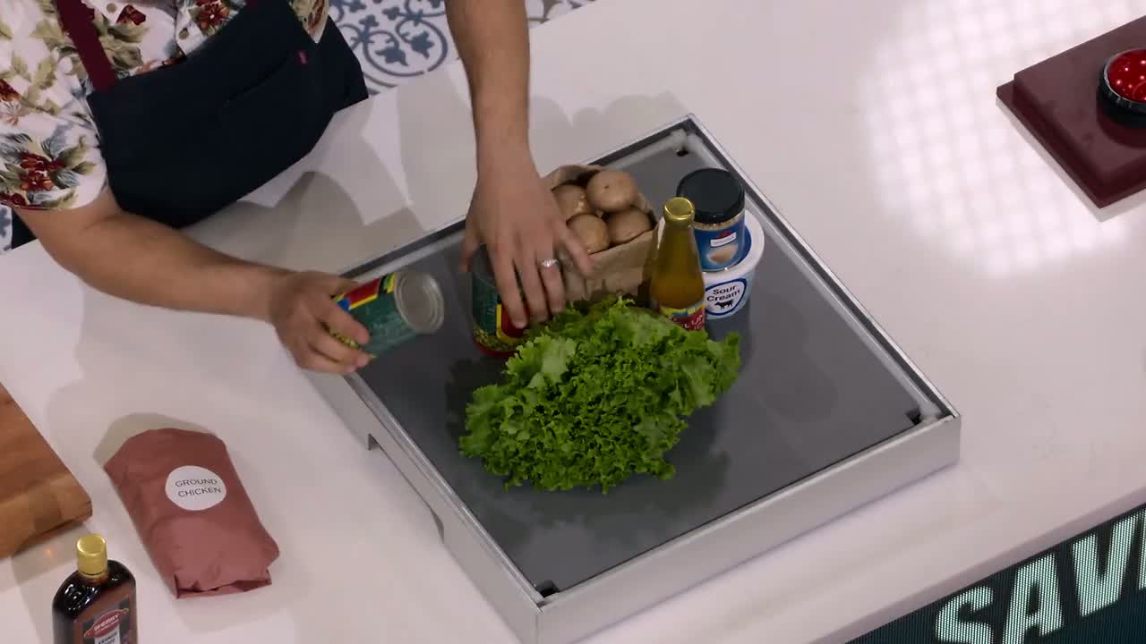 "Ground chicken, sherry wine, green pigeon peas… So I open my Save Box ...