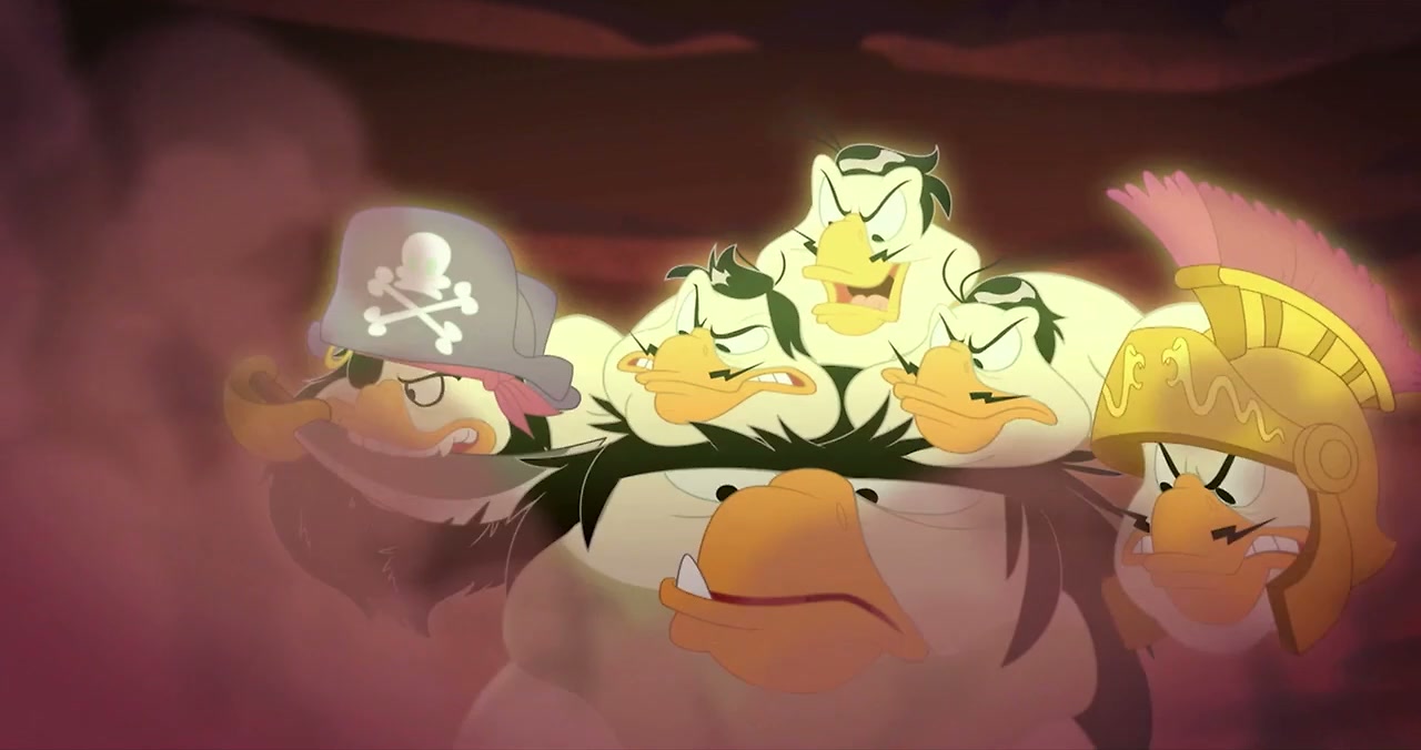 "(grunts) (all screaming) -(thuds)-(Caballeros groaning) -(squeaking ...