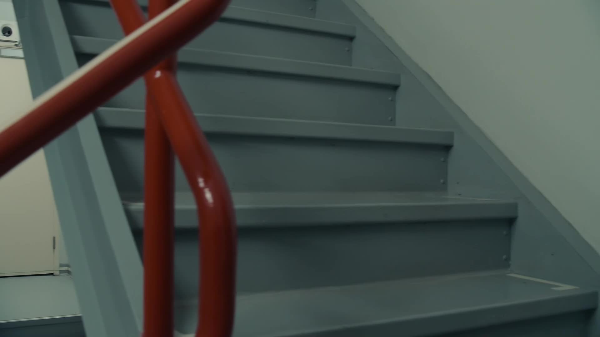 He must've gone down the stairs. You go after him.I'll call for backup ...