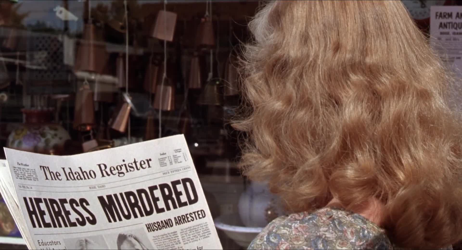 "Heiress murdered." Can I see the Sports section? You may! Thank you ...
