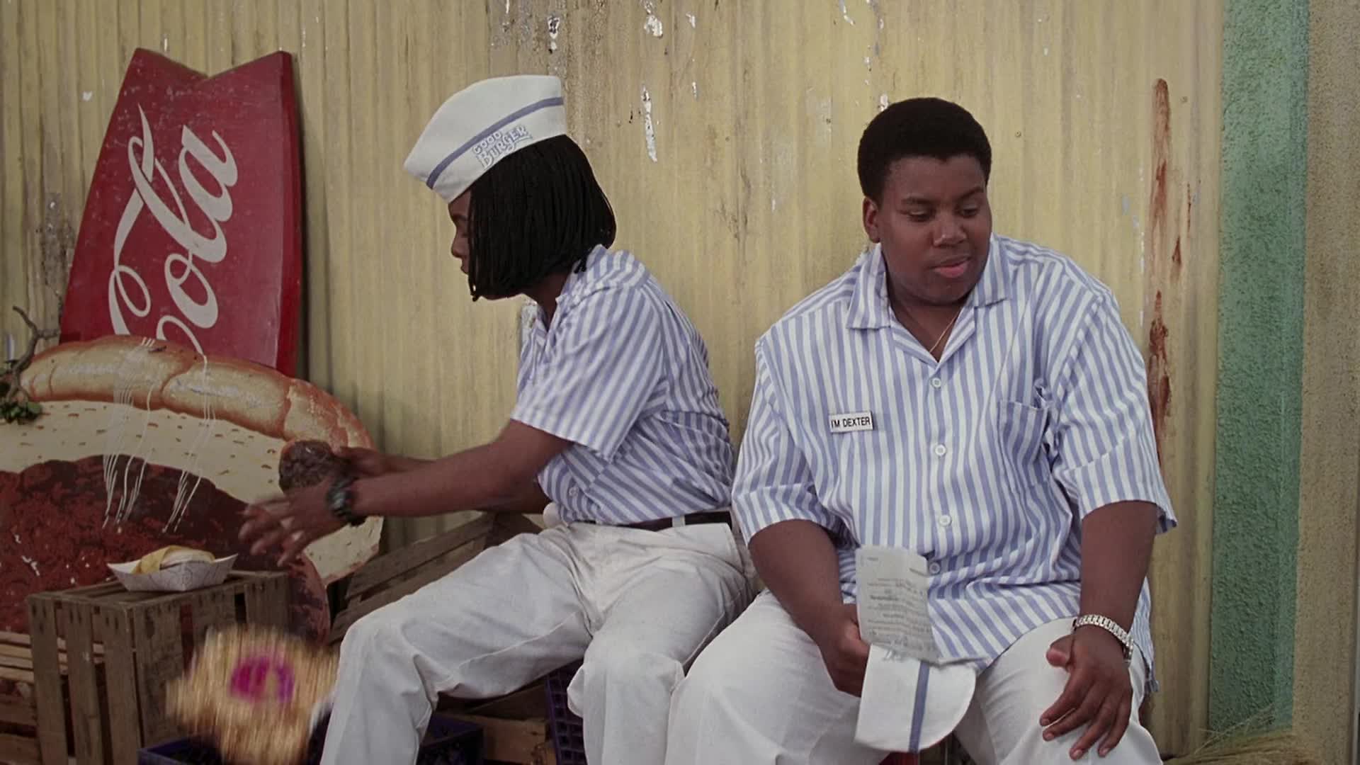 "Here, have a Mondo burger... What's wrong? I don't know, he sure does ...