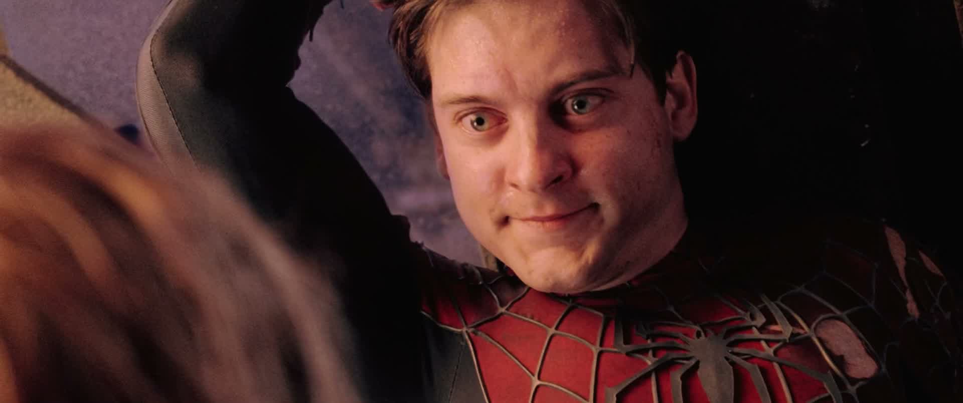 Hi. Hi. This is really heavy. - Spider Man 2 | Clip.Cafe
