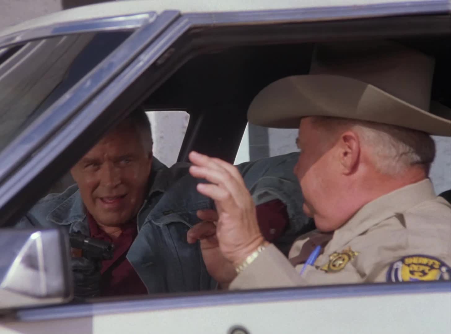 Hi, Sheriff. I'd have called,but I didn't haveyour number. Drive. Now ...