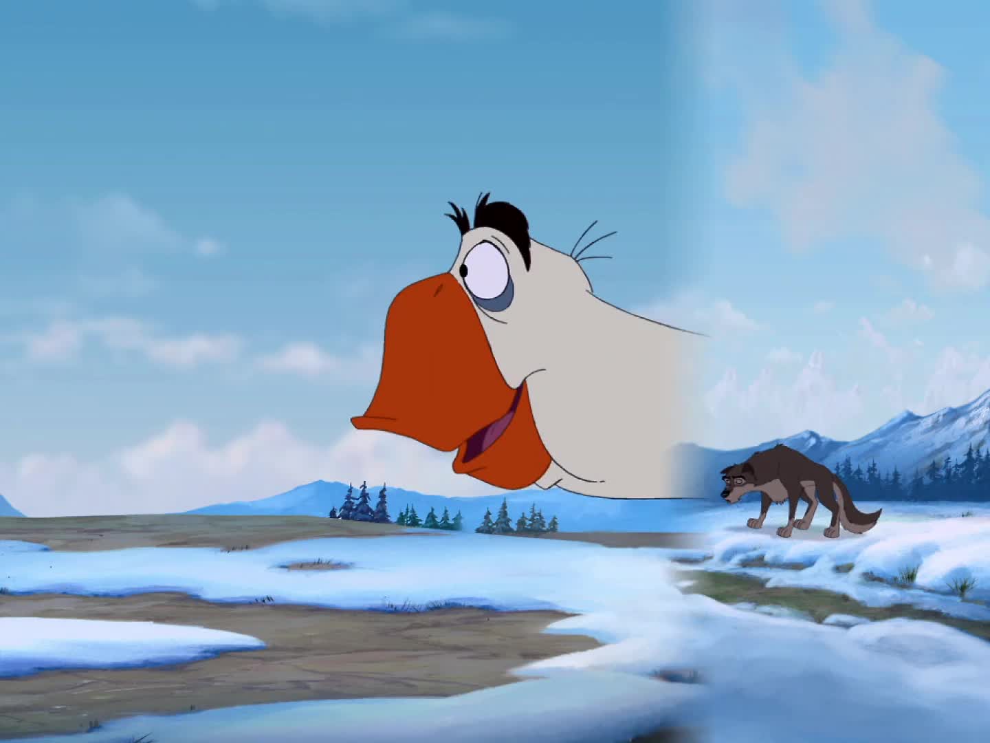 Ah! What do you know? I am flying. Ha-haaa! I am one hot goose! I'm not ...