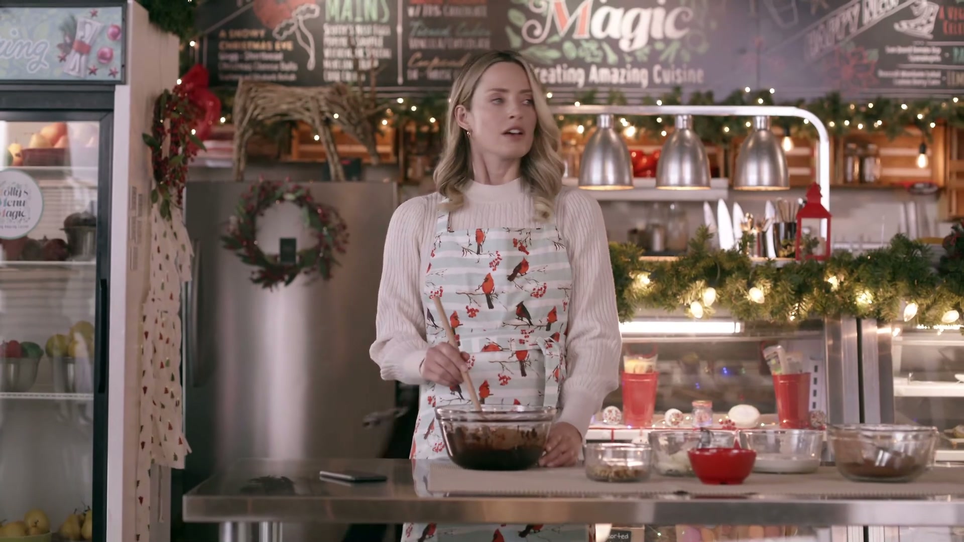 I just dropped offthe Christmas cupcake tree, and they were just ...