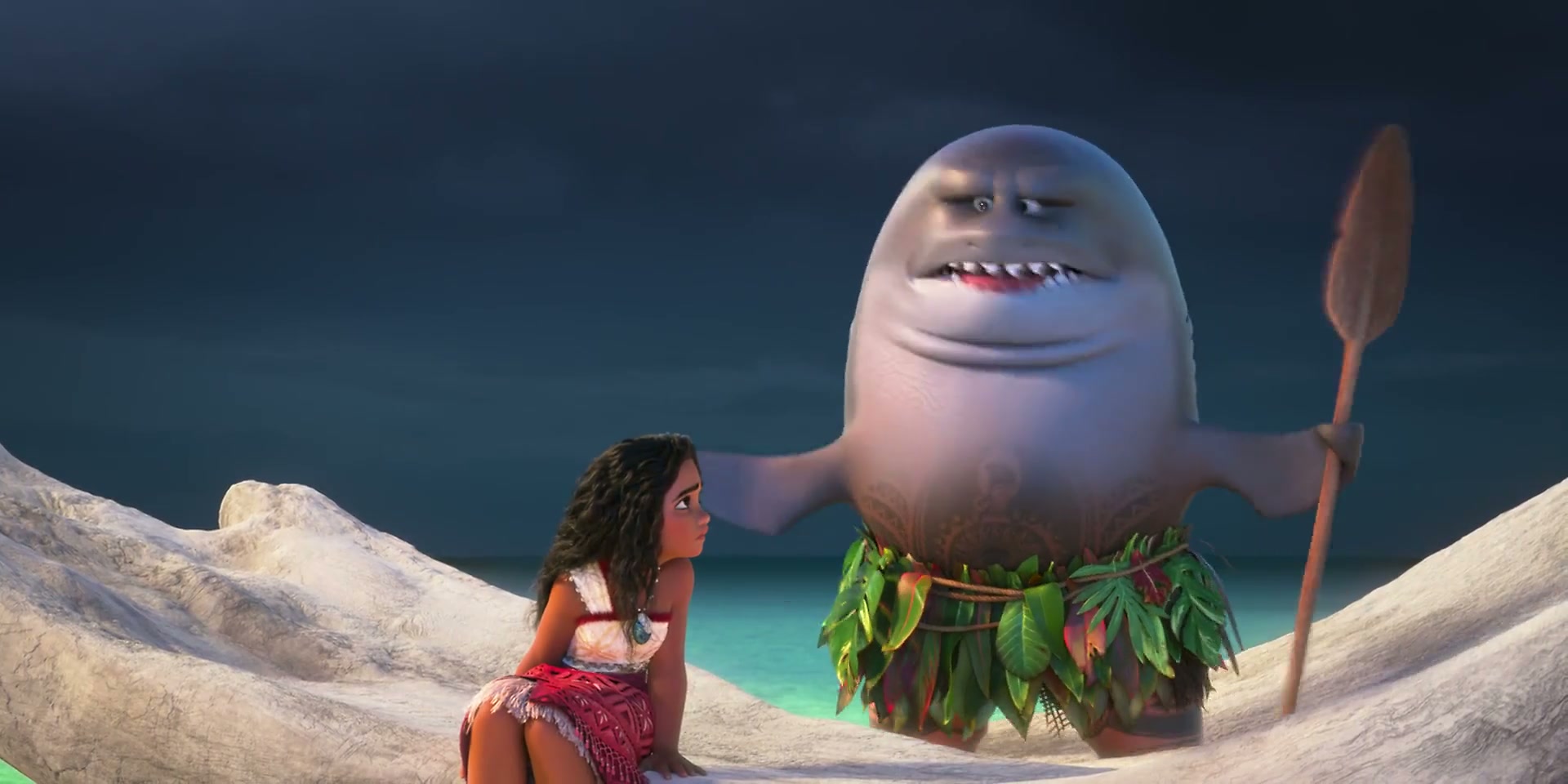 "I pull it from the sea, but a human has to landon its shores." - Moana ...