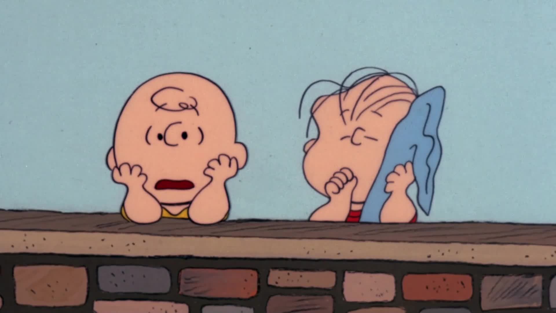 "I'm depressed, Linus. I need an encouraging wordto cheer me up ...