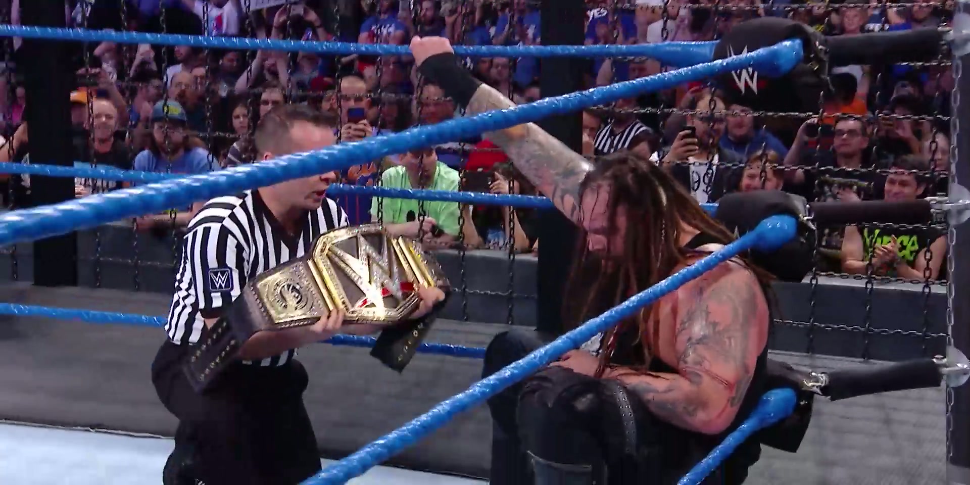 "In the soul-stealing structureknown as the Elimination Chamber, Bray ...