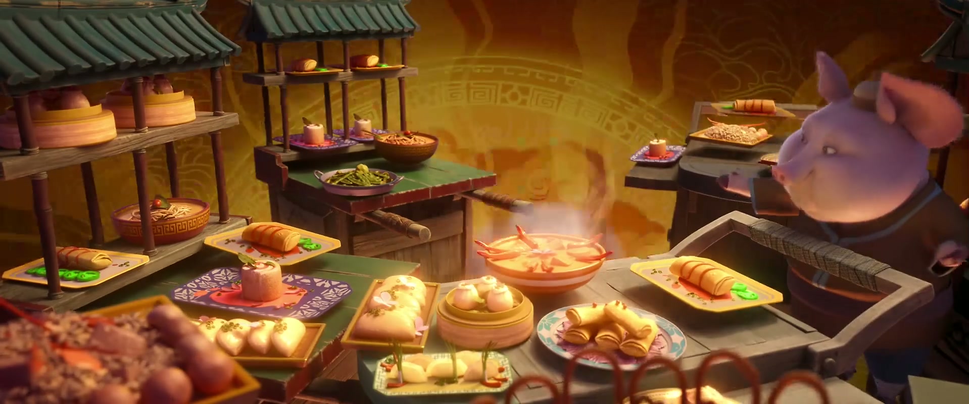 It's a wonton wonderland! Yeah! - Kung Fu Panda 4 | Clip.Cafe