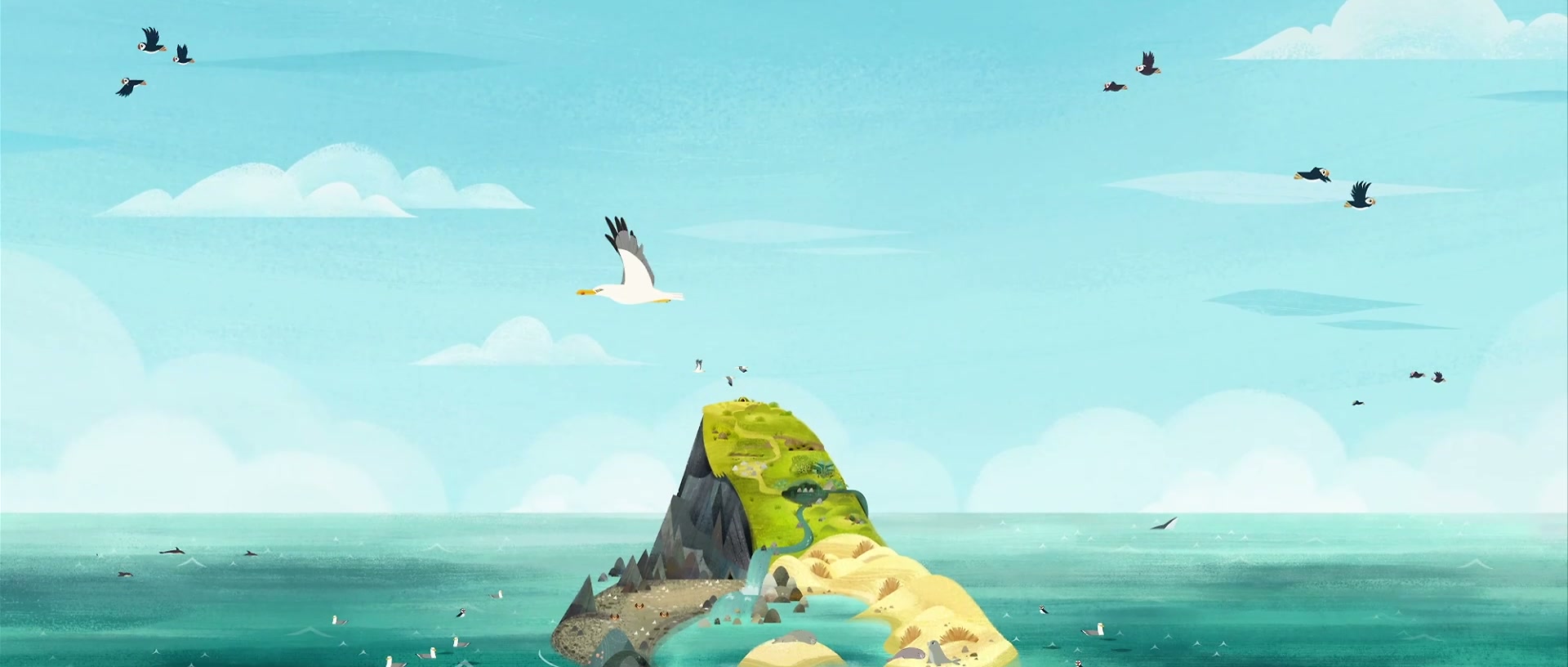 It's another gloriousmorning on Puffin Rock. - Puffin Rock and the New ...