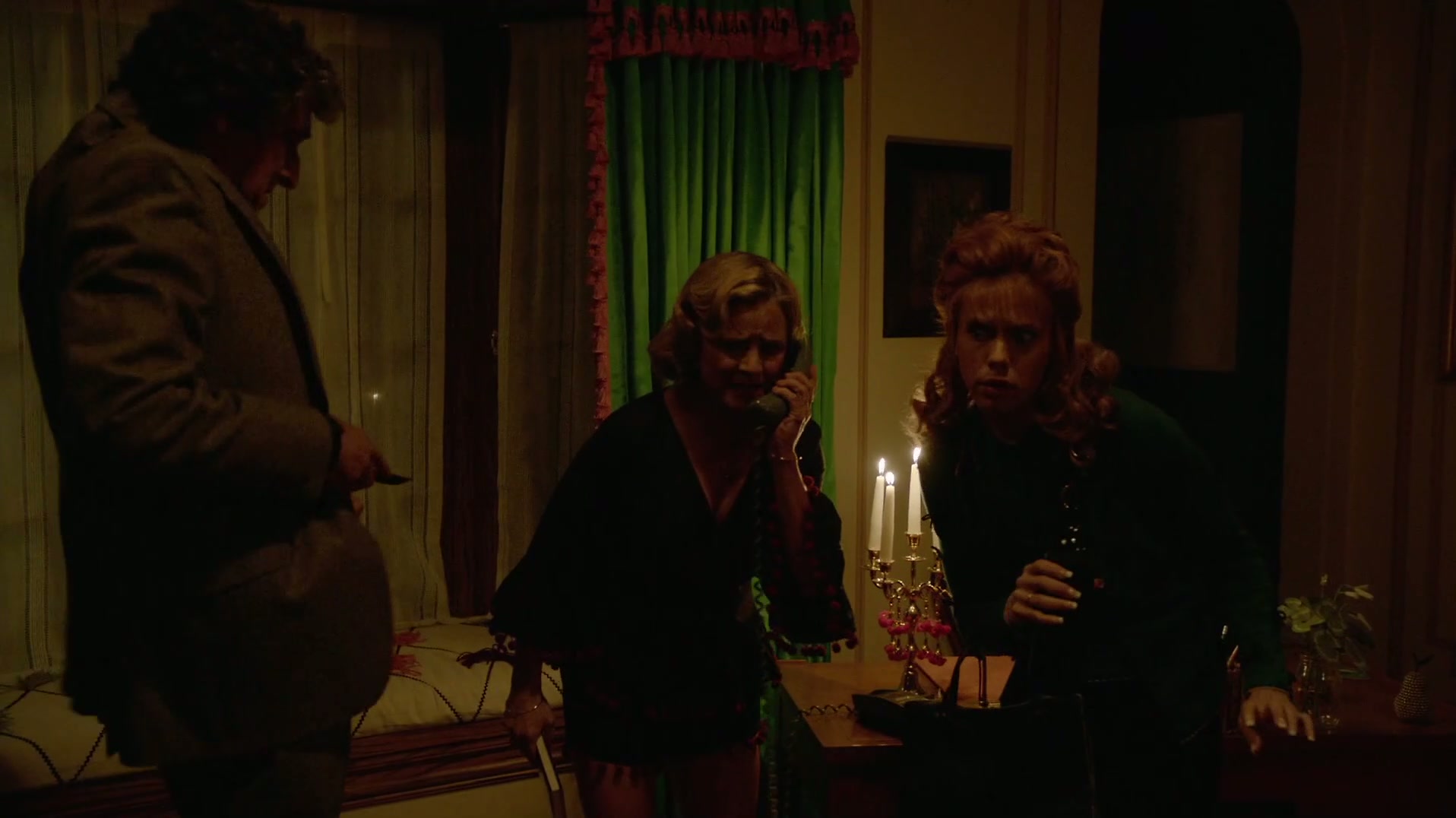 "It's Patty Hogg.I'm upstairs! I got confused whenthe lights went out ...