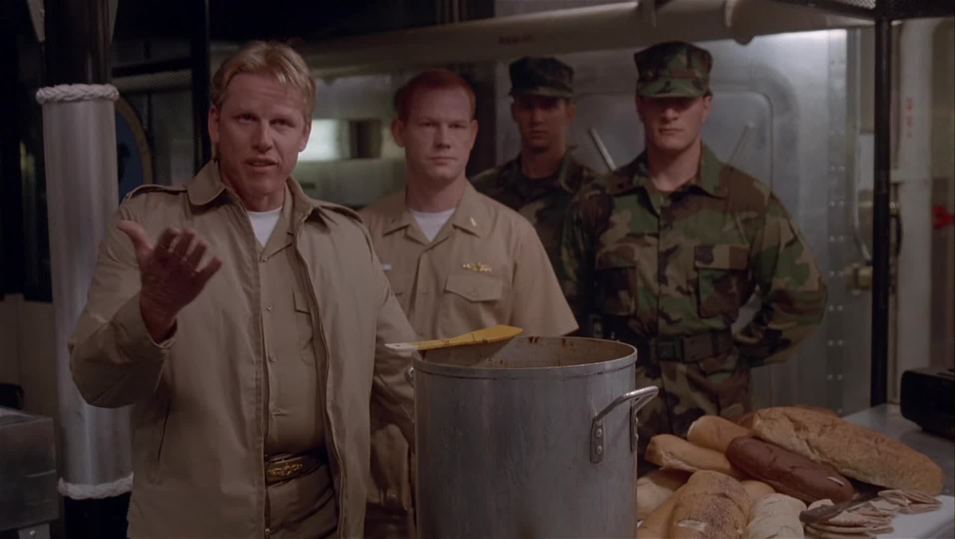 A little flavor. You like that? You're crazy... HEY! That's *striking ...