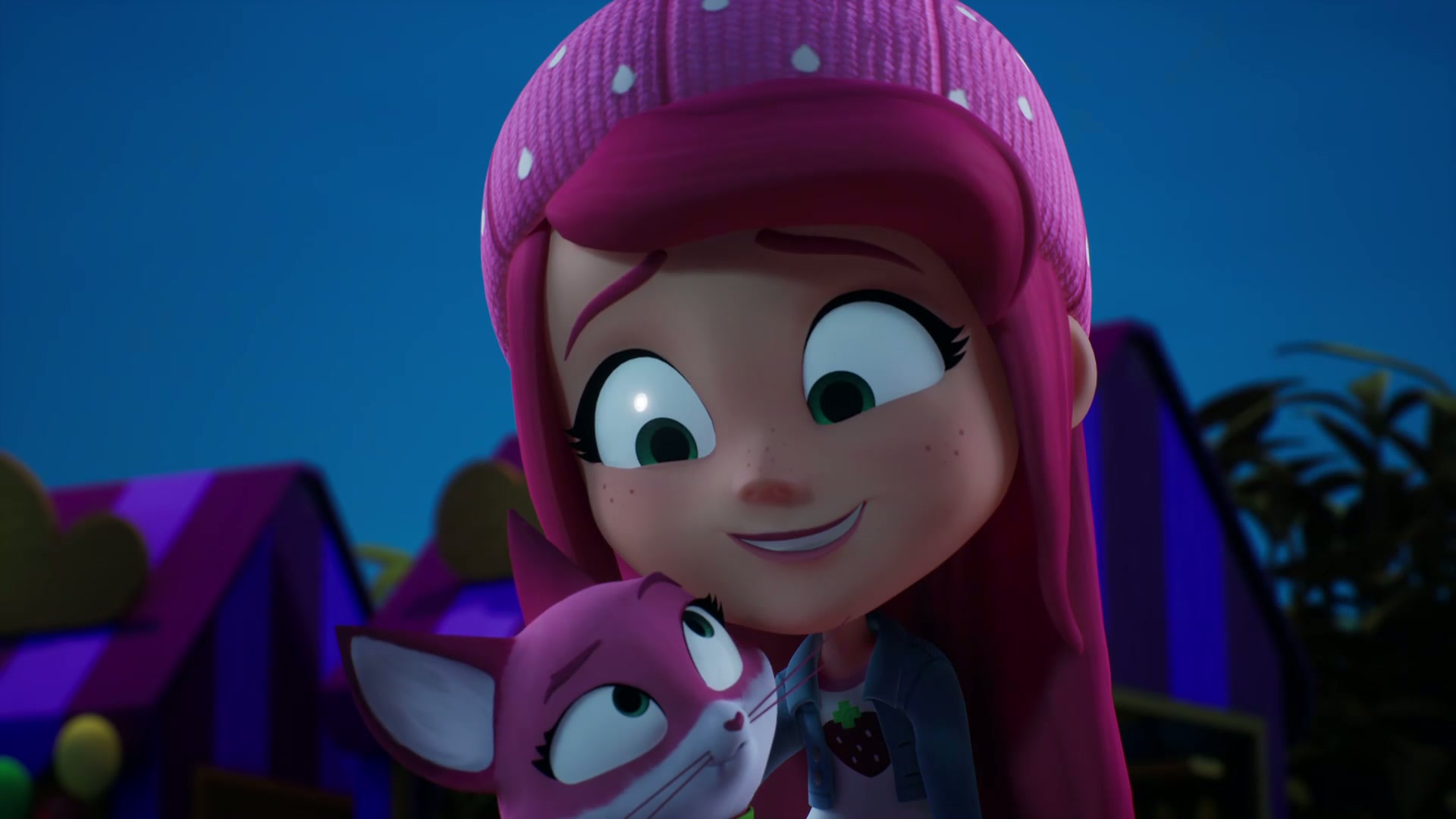 Making weird monster sounds to scare us? - Strawberry Shortcake and the ...
