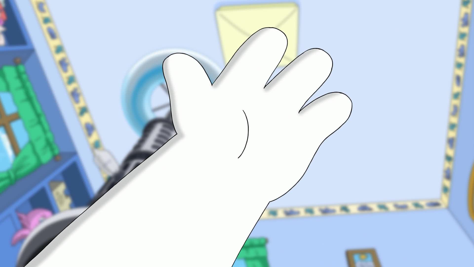 My hand. I mean, your hand. It's mine. Yes! Stewie, I think it worked ...