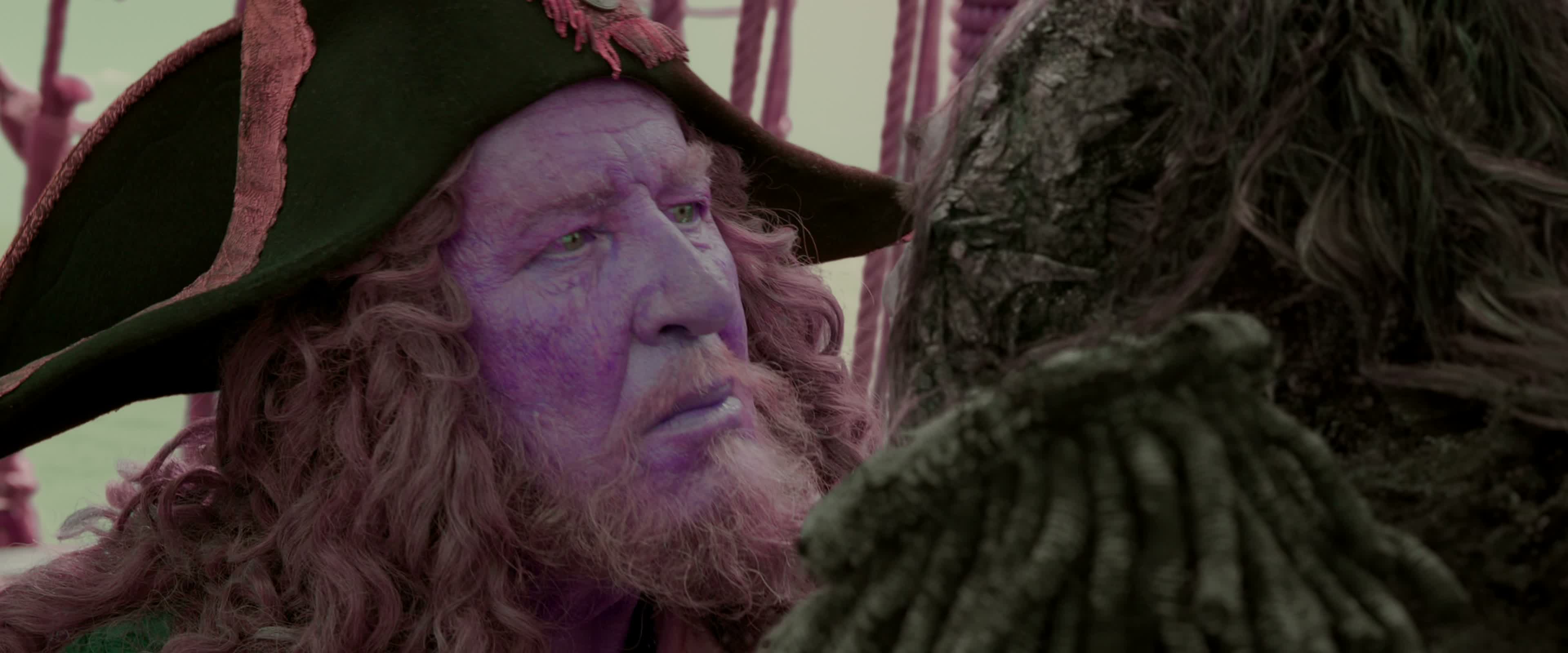 My name is Captain Barbossa, and I stand before youwith cordial intent ...