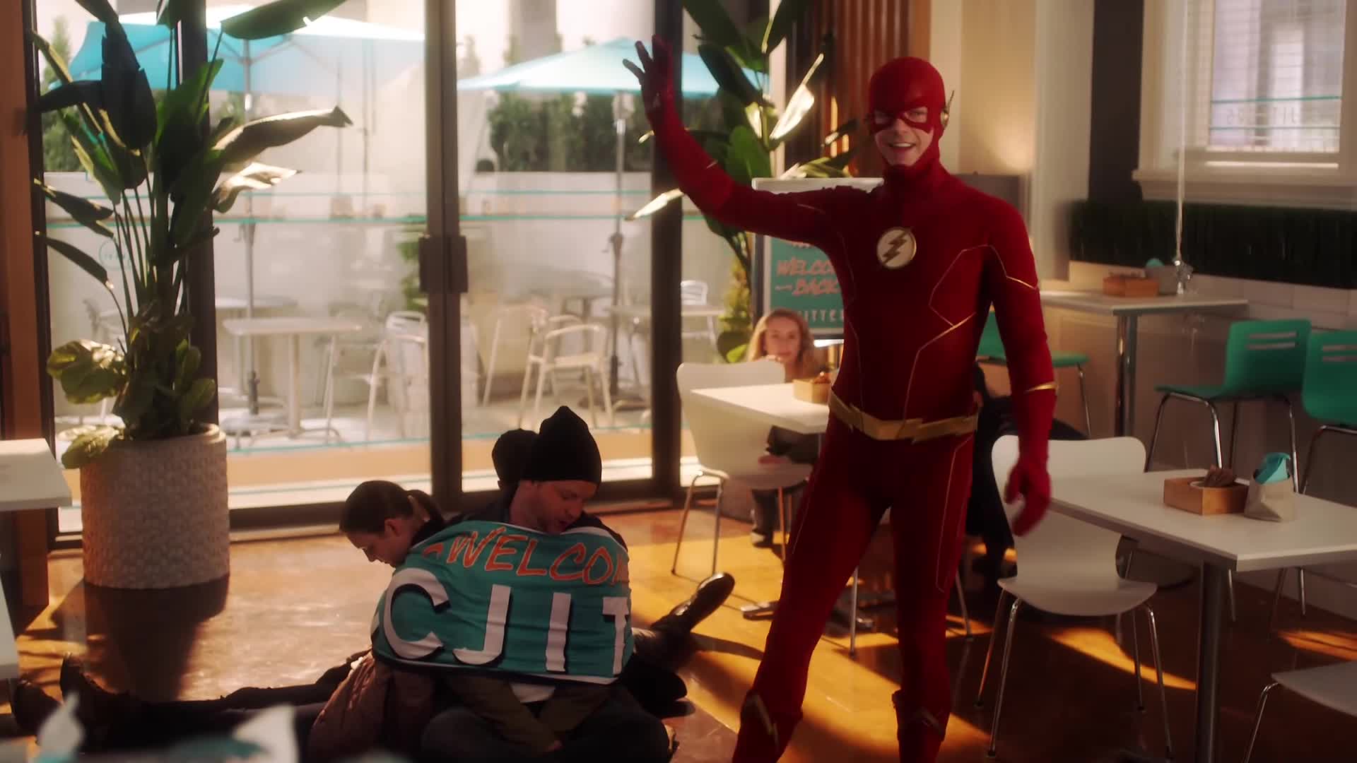 Oh, crap. Sorry I'm late. I love what you've done with the place. Flash ...