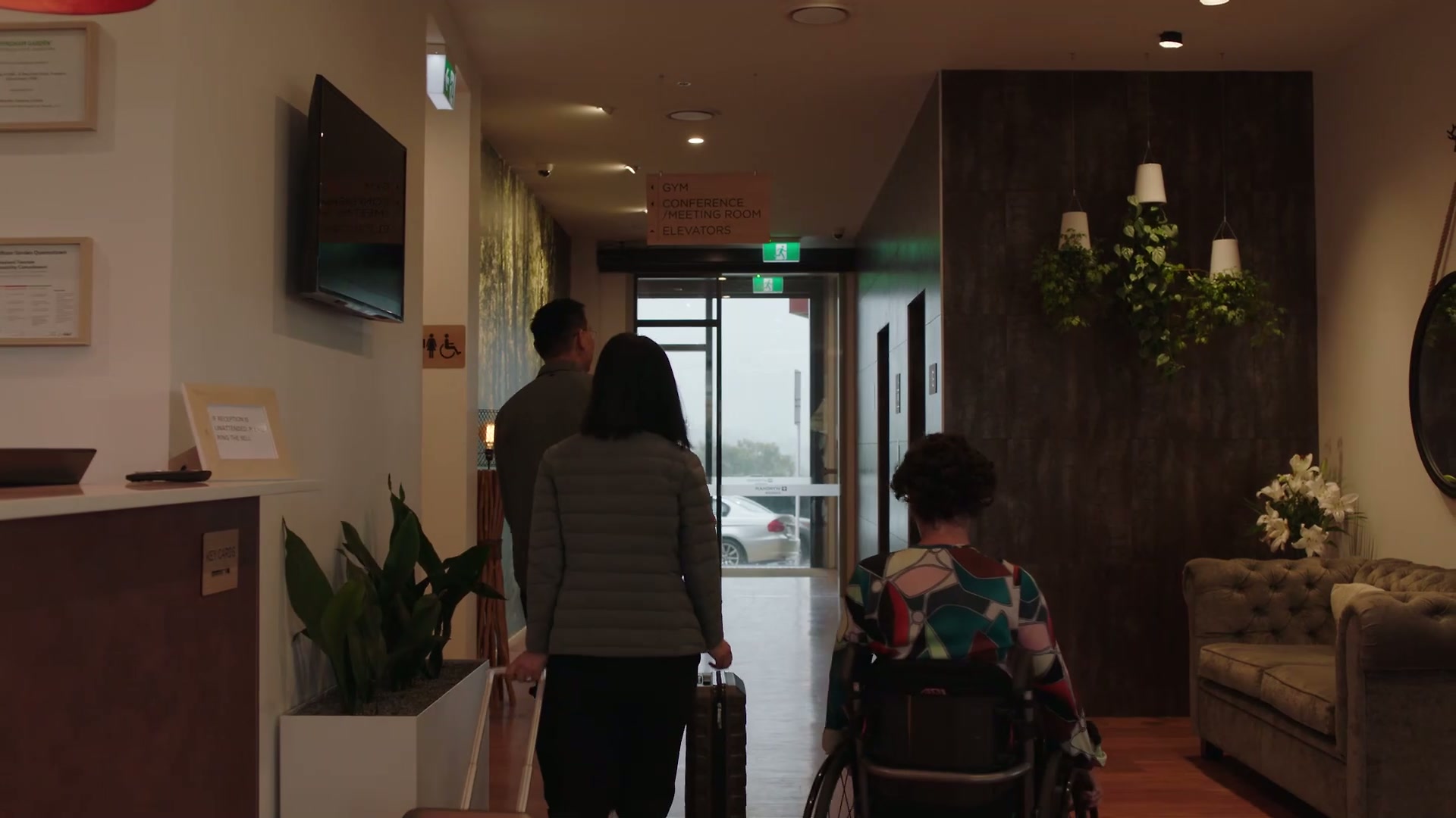 Oh, excuse me Have a seat "I'll, um - One Lane Bridge | Clip.Cafe