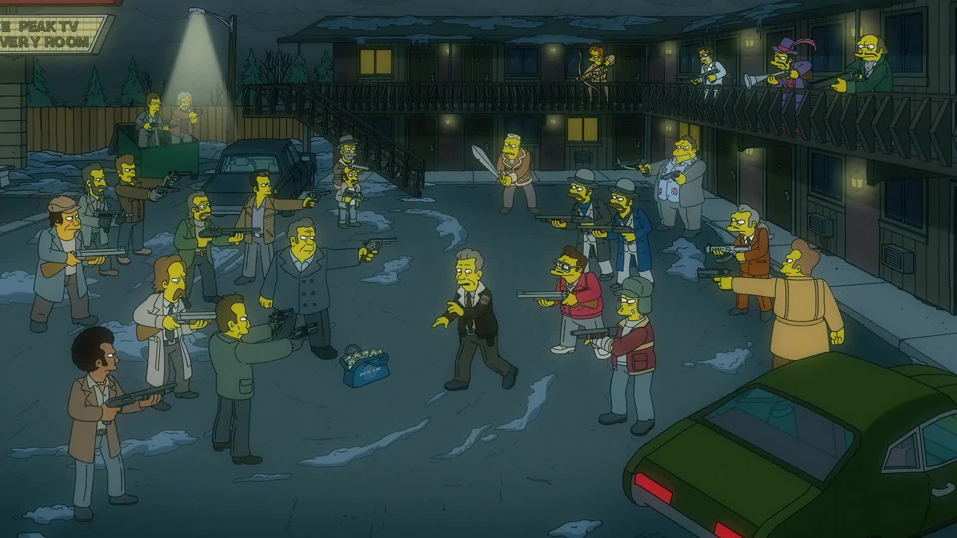 Oh, God, all right, fellas,why don't we all relax and put down our ...