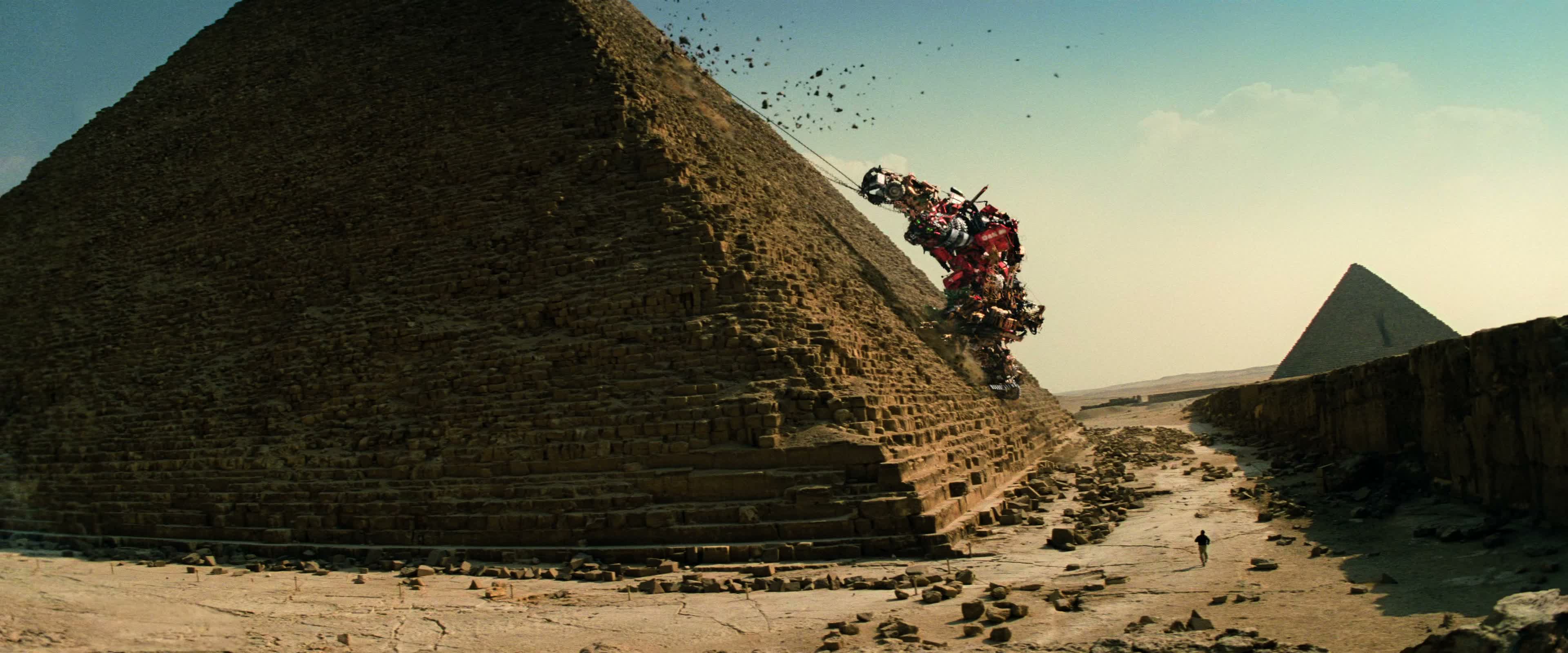 Oh, God. This is it. The pyramid's builtright over the machine. If they ...