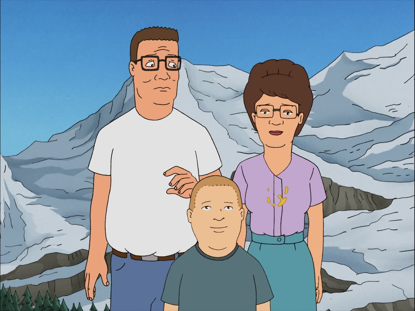 "Okay, now get closer. Father, put your armaround Mother. You know what ...