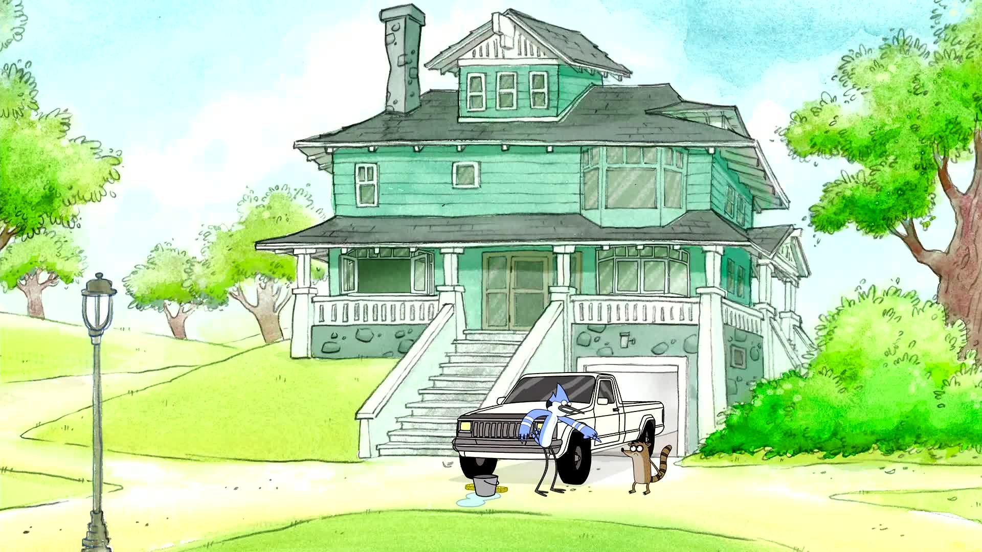 Okay. Ready? Give me a second! - Ready. - Stare! - Regular Show | Clip.Cafe