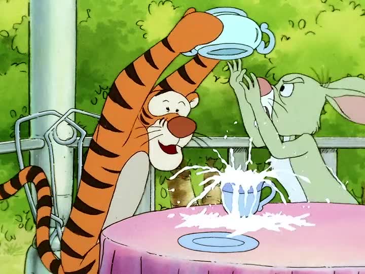 One lump or two Tigger? Make it fifty! Tigger! Where are your manners ...
